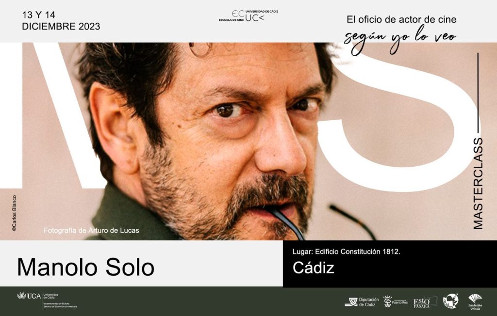 Masterclass del actor Manolo Solo en la Escuela de Cine de la UCA ...